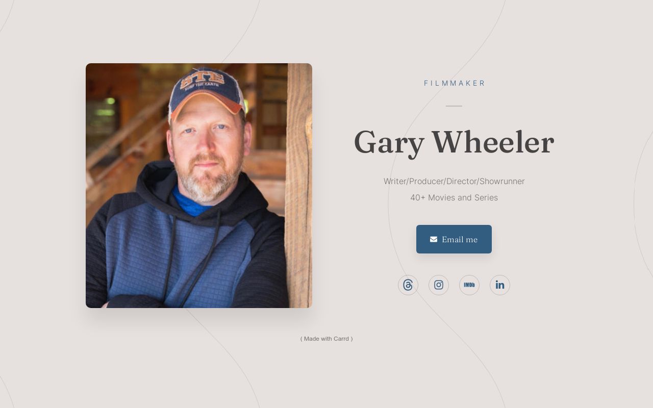 Gary Wheeler Filmmaker